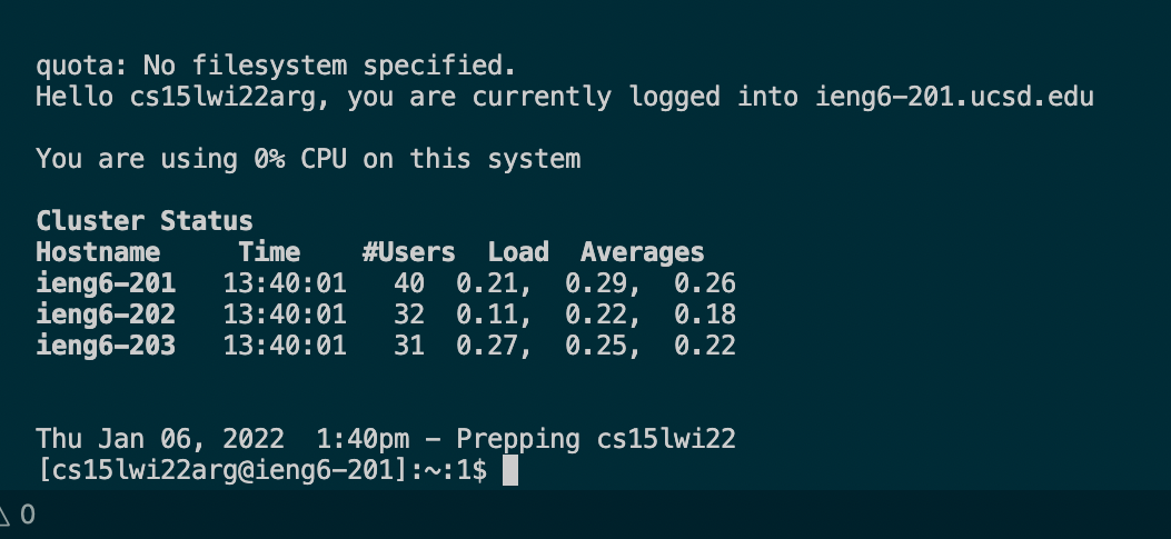 Lab Report 1 (Logging into ieng6 account) | cse15l-lab-reports